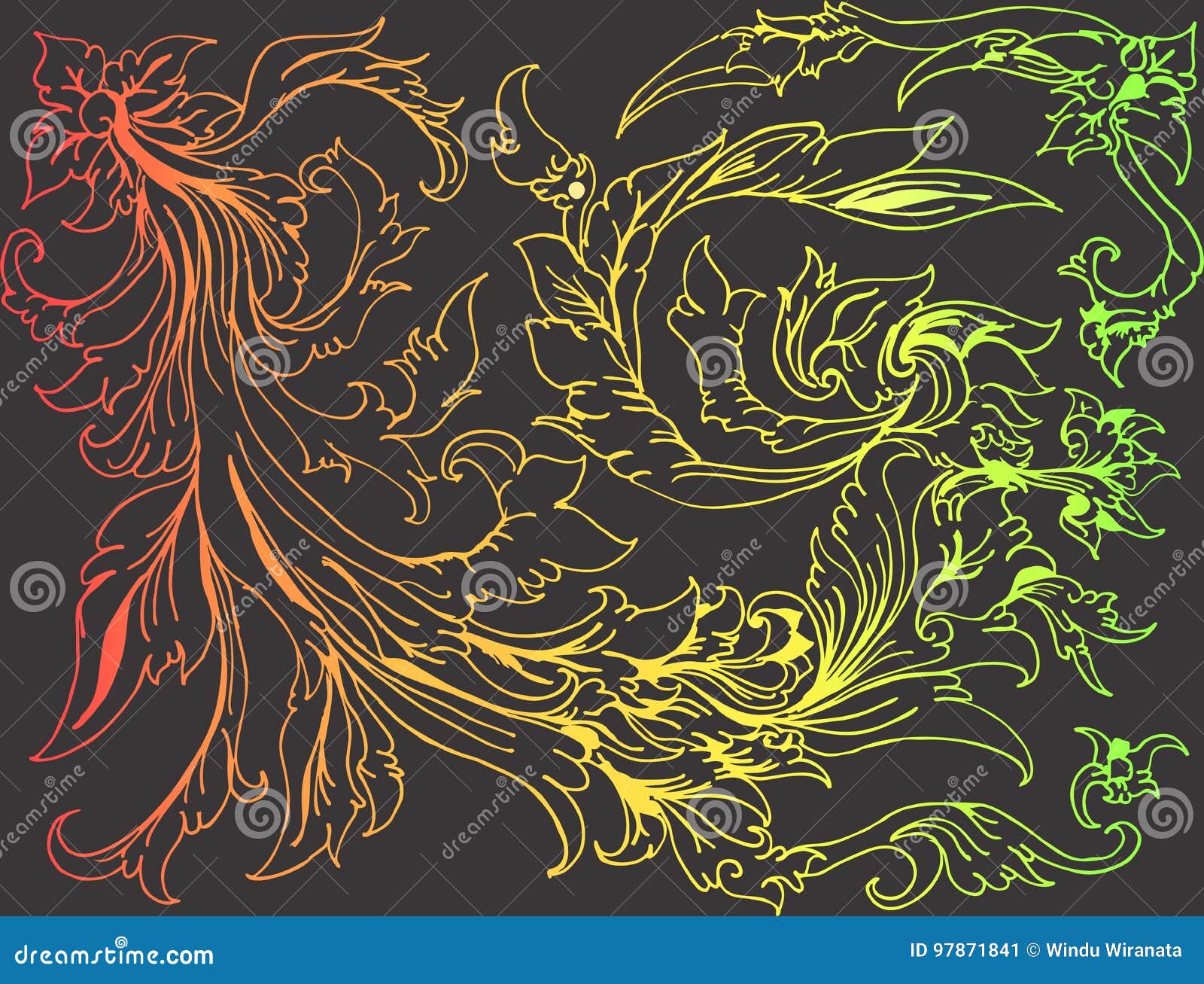 Patra Bali stock illustration. Illustration of light - 97871841