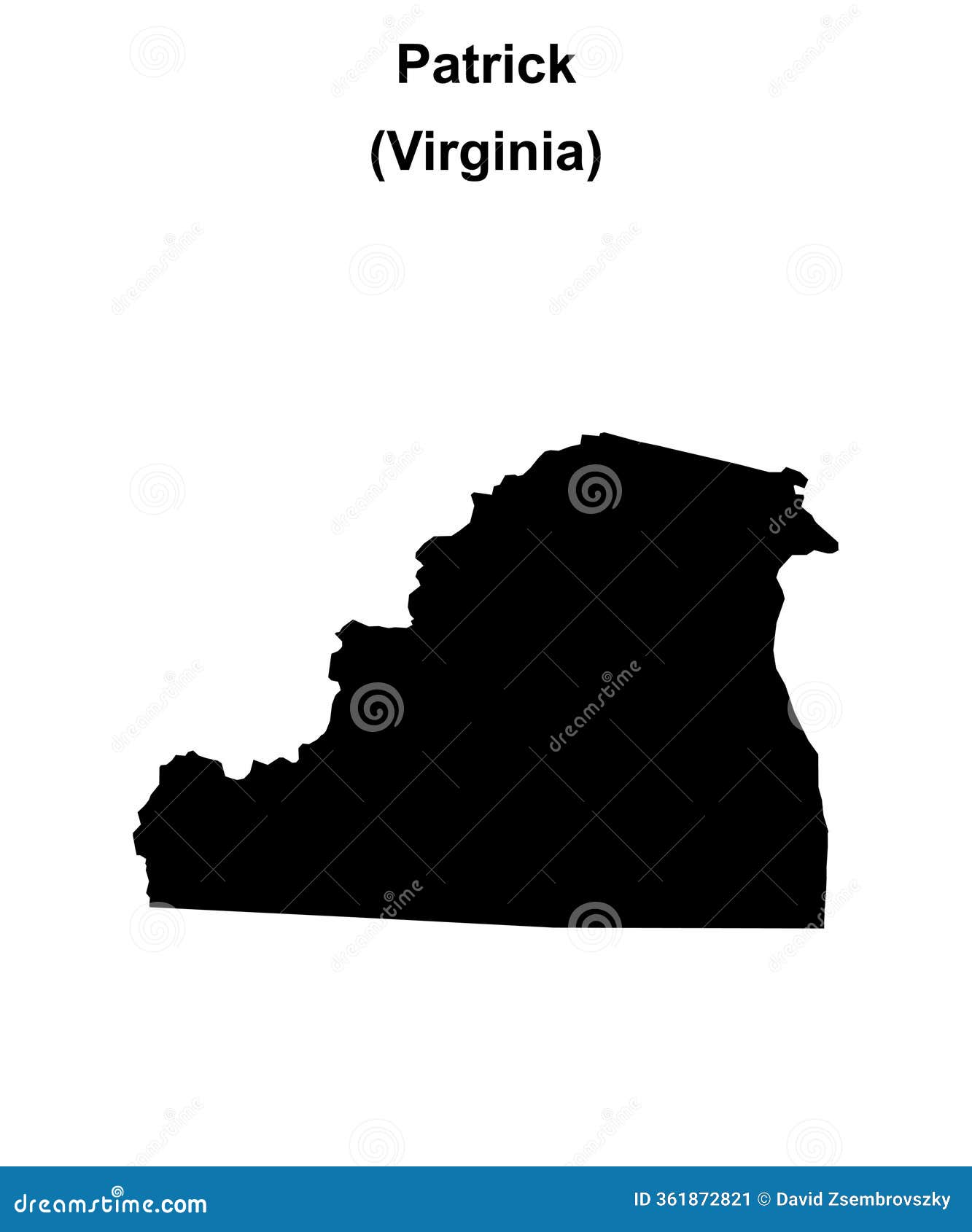 Patrick outline map stock illustration. Illustration of patrick - 361872821