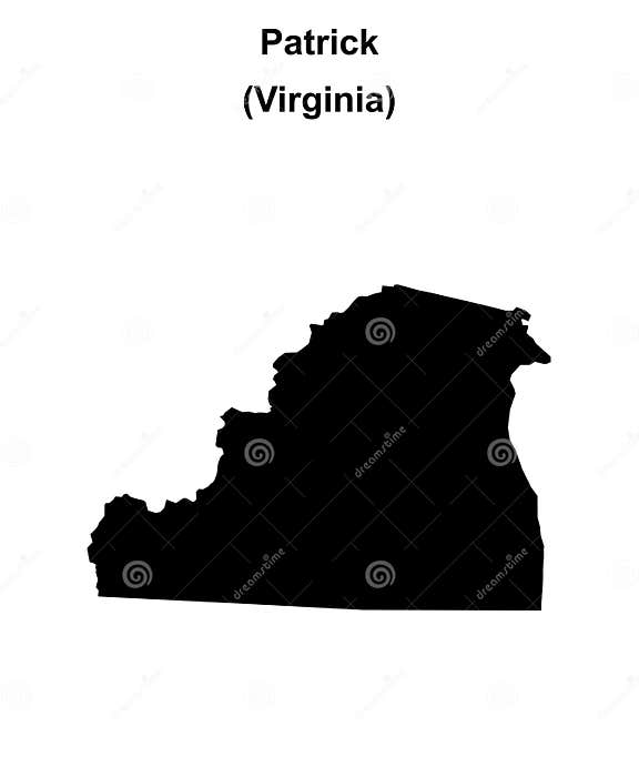 Patrick outline map stock illustration. Illustration of patrick - 361872821