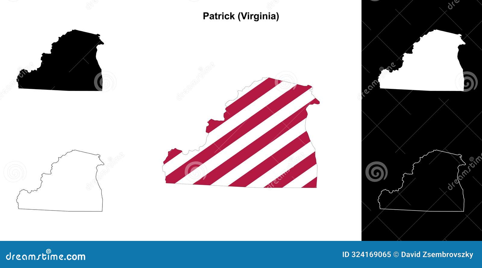 Patrick outline map stock illustration. Illustration of vector - 324169065