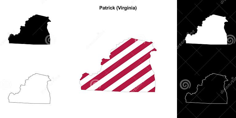 Patrick outline map stock illustration. Illustration of vector - 324169065