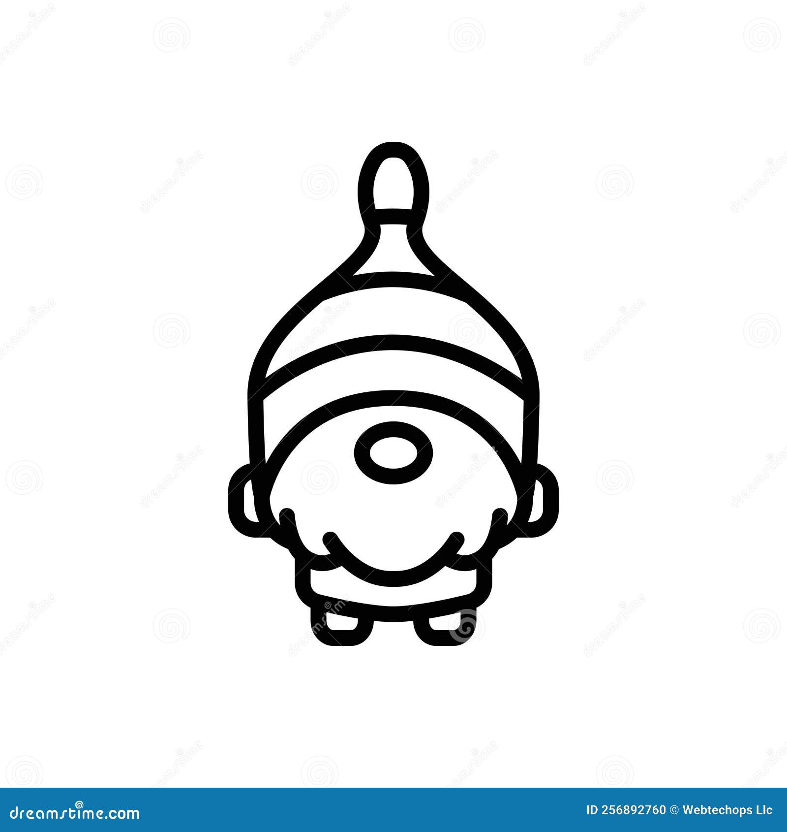 Black Line Icon for Patrick, Dwarf and Saint Stock Vector ...