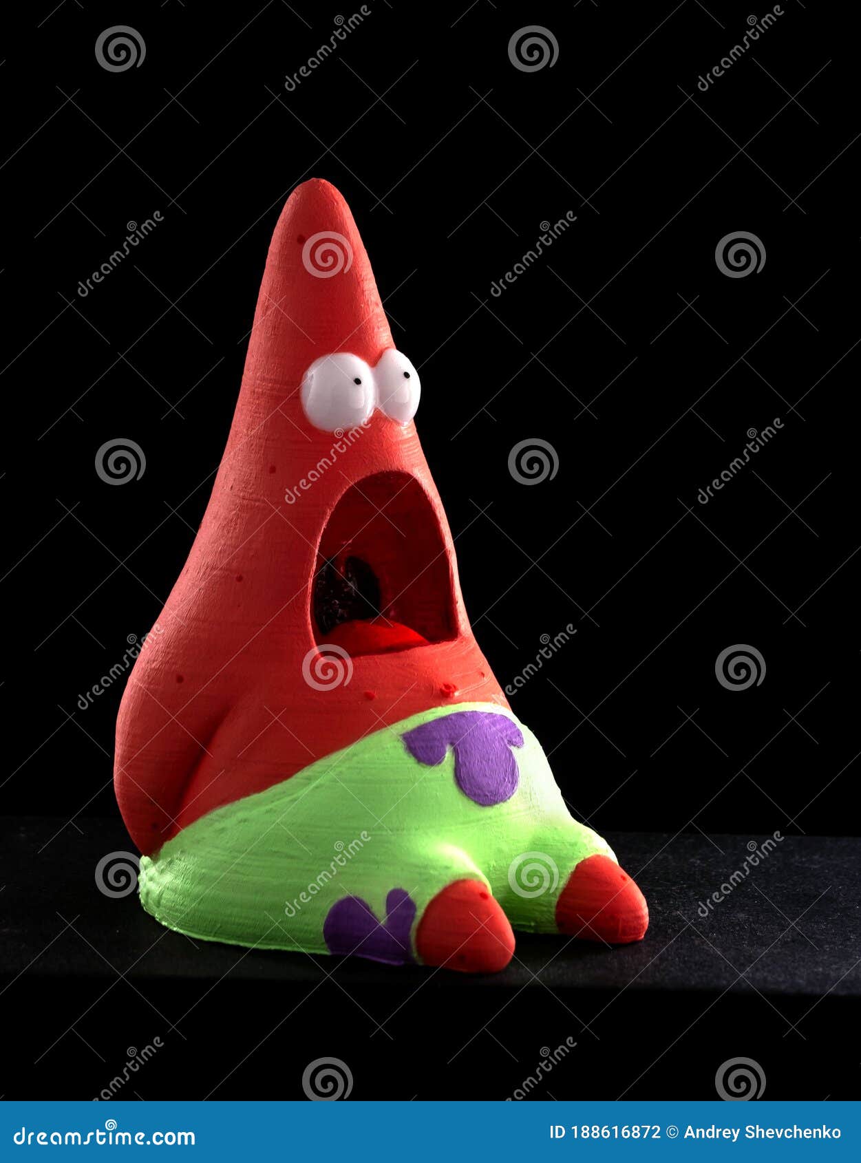 Patrick from SpongeBob Printed on a 3D Printer and Hand-painted on a ...