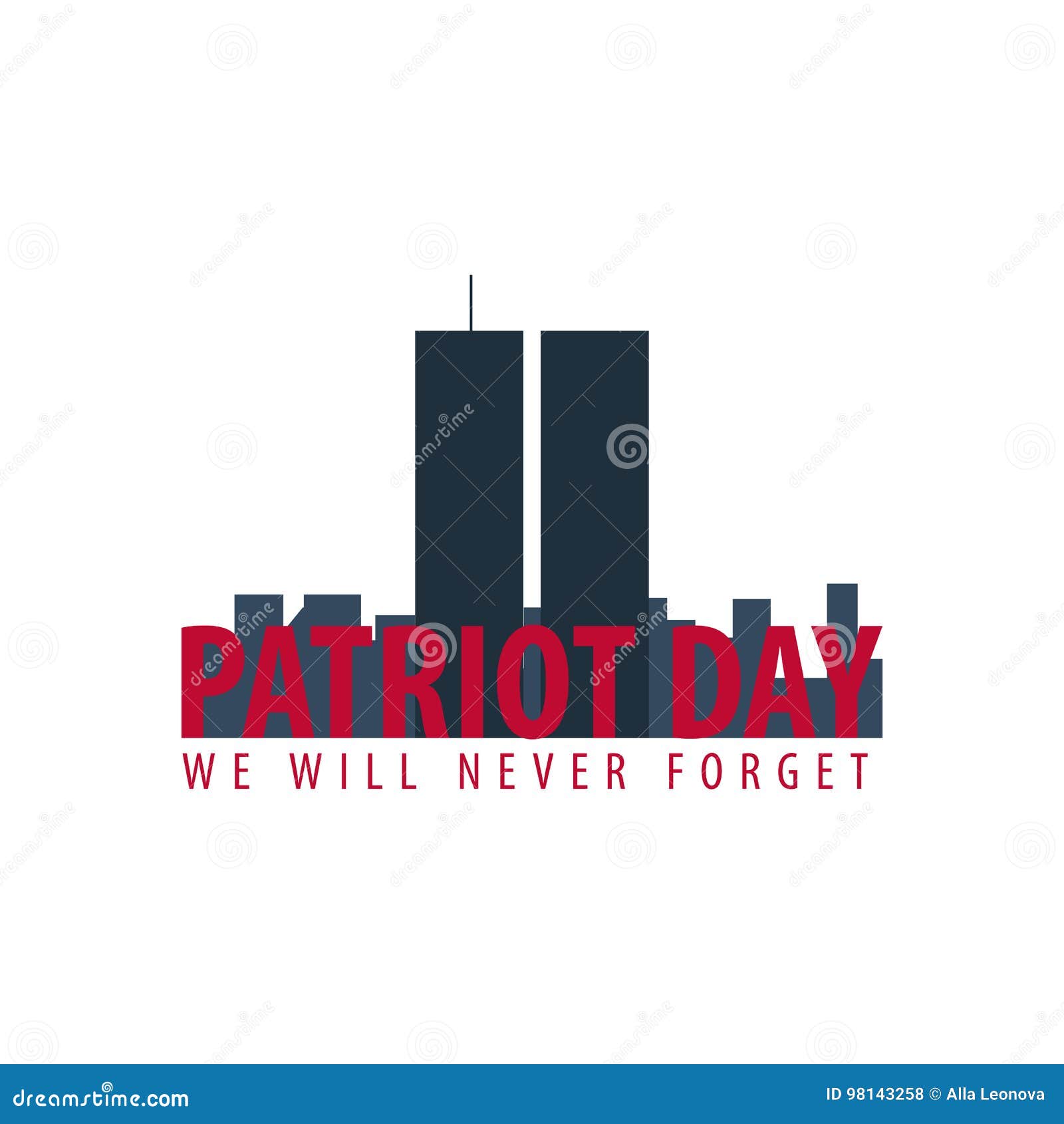 Patriot Day Emblems or Logo. September 11. we Will Never Forget. Stock ...