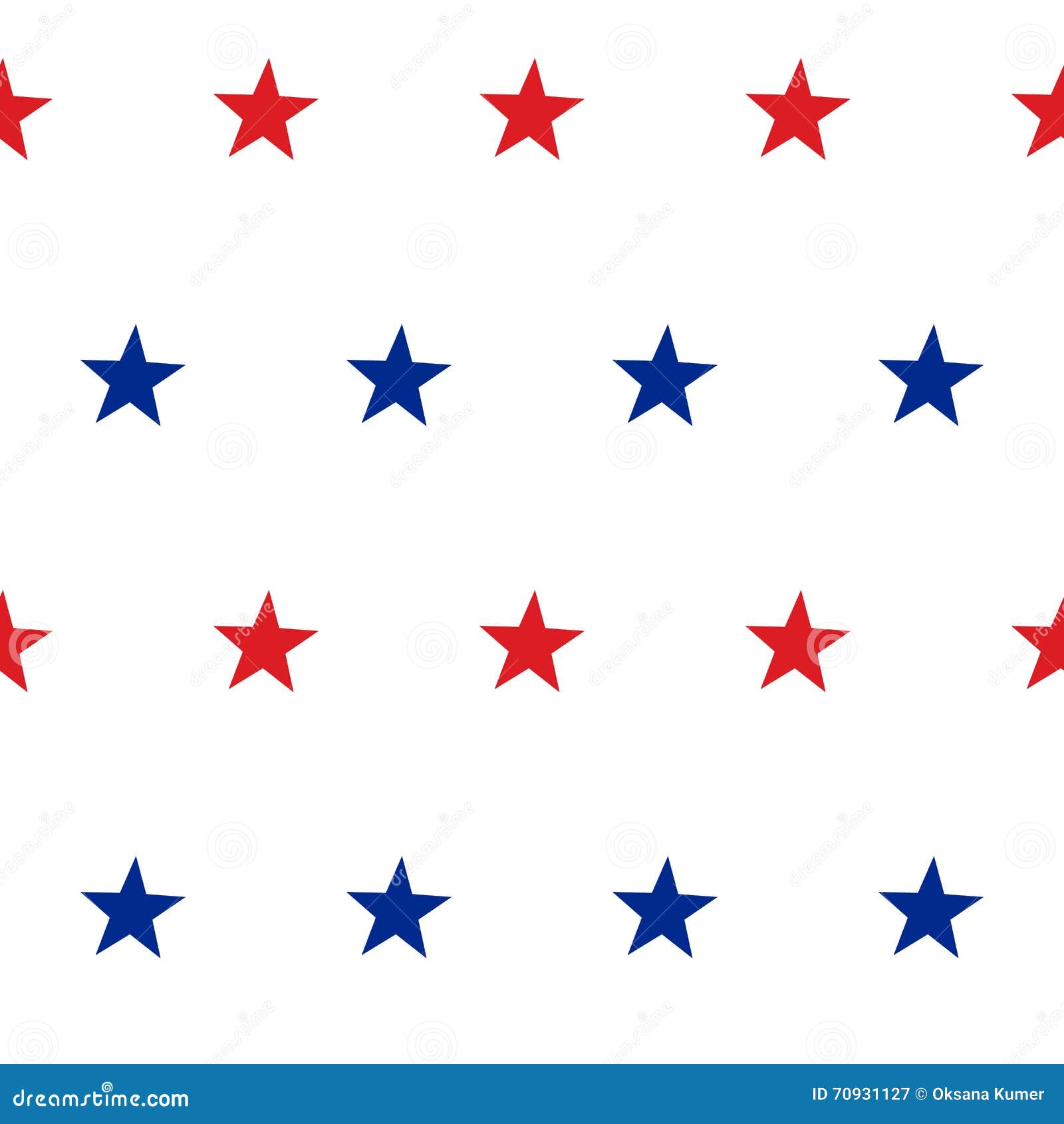Patriotic American Vector Seamless Pattern Stock Vector - Illustration ...