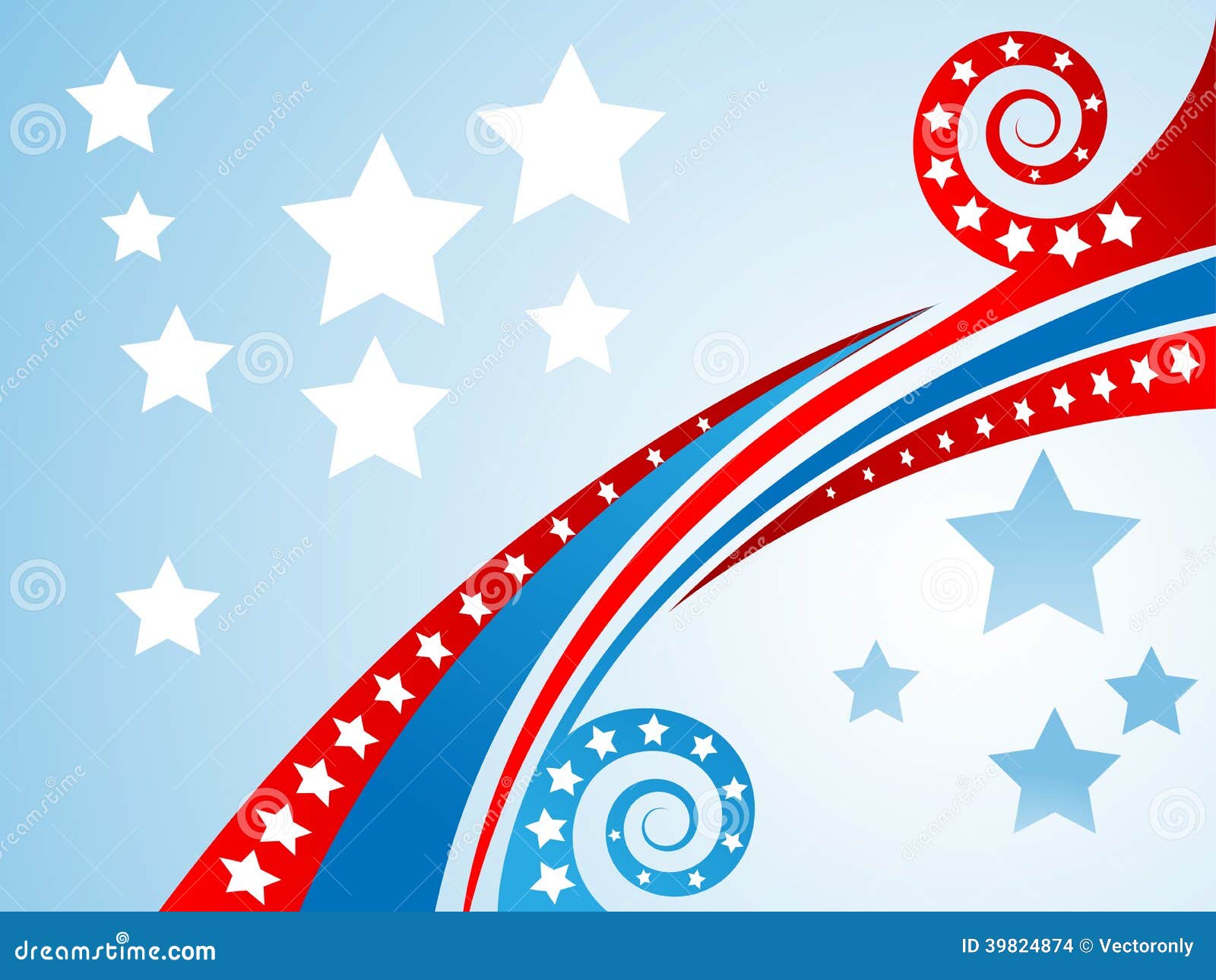 Patriotic background stock vector. Illustration of clipart - 39824874