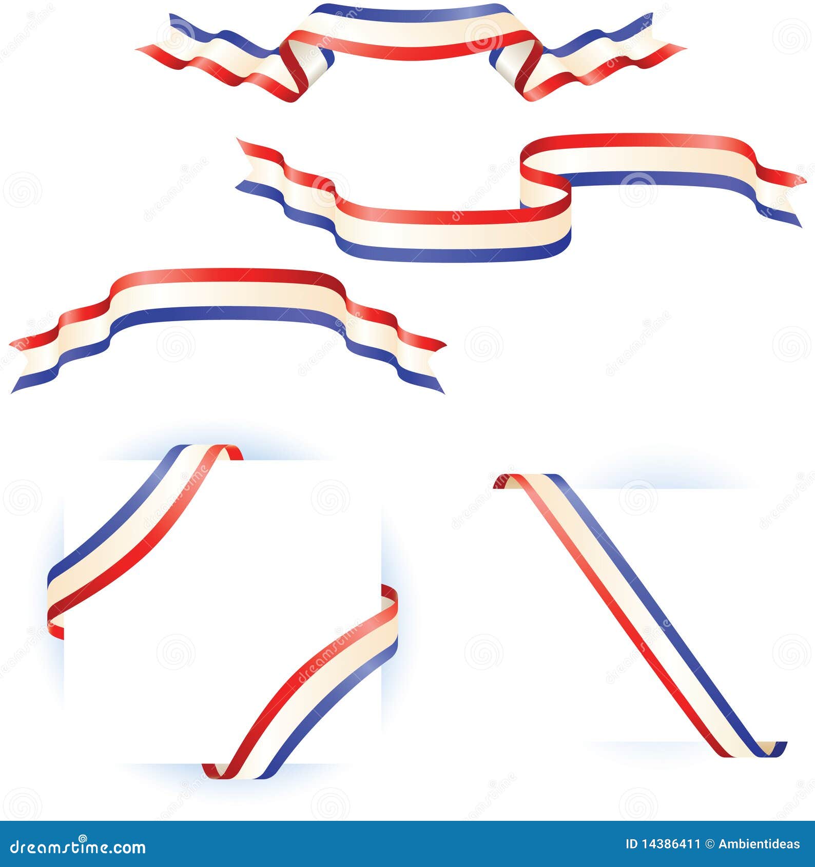 Patriotic Banner and Edge Wrapper Designs Stock Vector - Illustration ...
