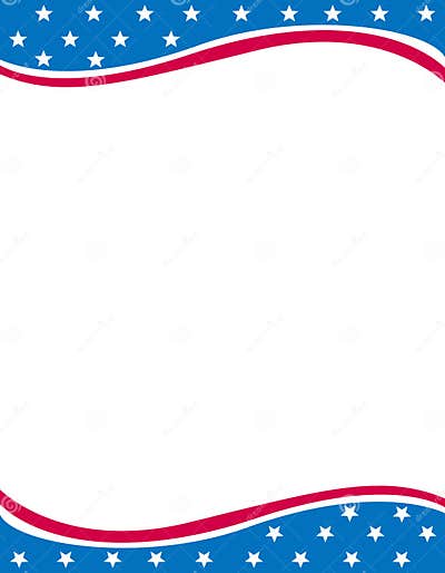 Patriotic border stock vector. Illustration of elements - 14417770