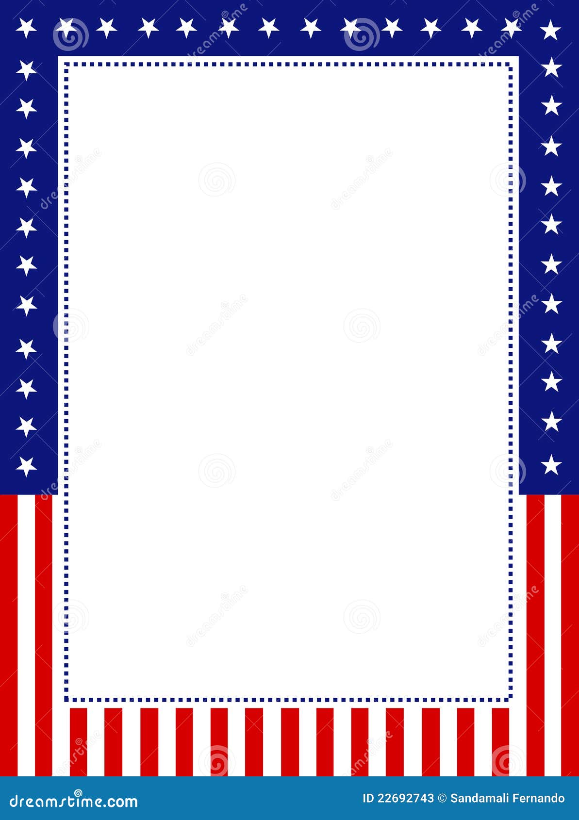 Patriotic border stock vector. Illustration of artistic - 22692743