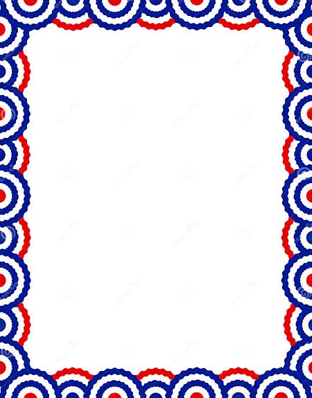 Patriotic border stock vector. Illustration of decoration - 25112877