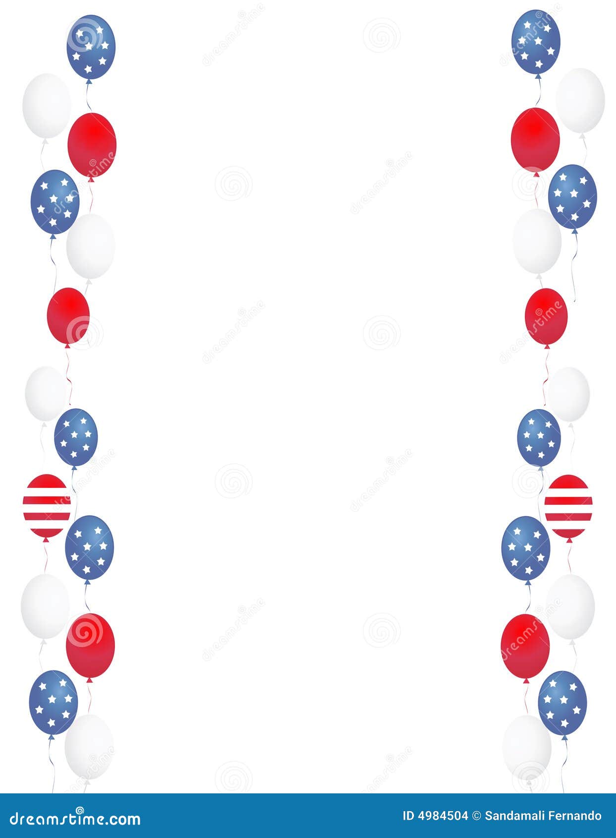 Patriotic border stock vector. Illustration of flag, designs - 4984504
