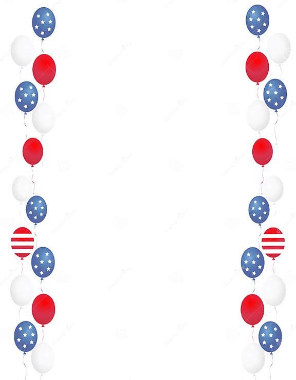 Patriotic border stock vector. Illustration of flag, designs - 4984504