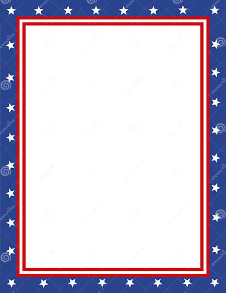 Patriotic border stock illustration. Illustration of national - 5261828