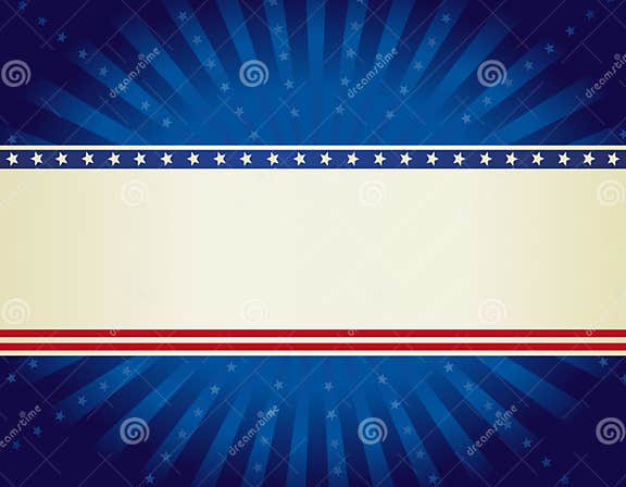 Patriotic Border Background Stock Vector - Illustration of america ...