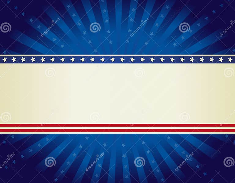 Patriotic Border Background Stock Vector - Illustration of america ...