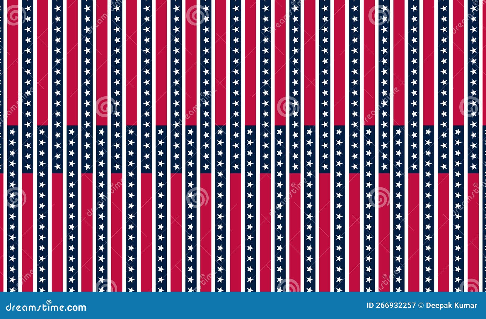 Patriotic Border Divider American Usa Flag Stock Vector - Illustration ...
