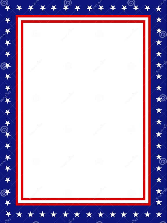 Patriotic border / frame stock vector. Illustration of america - 22692776