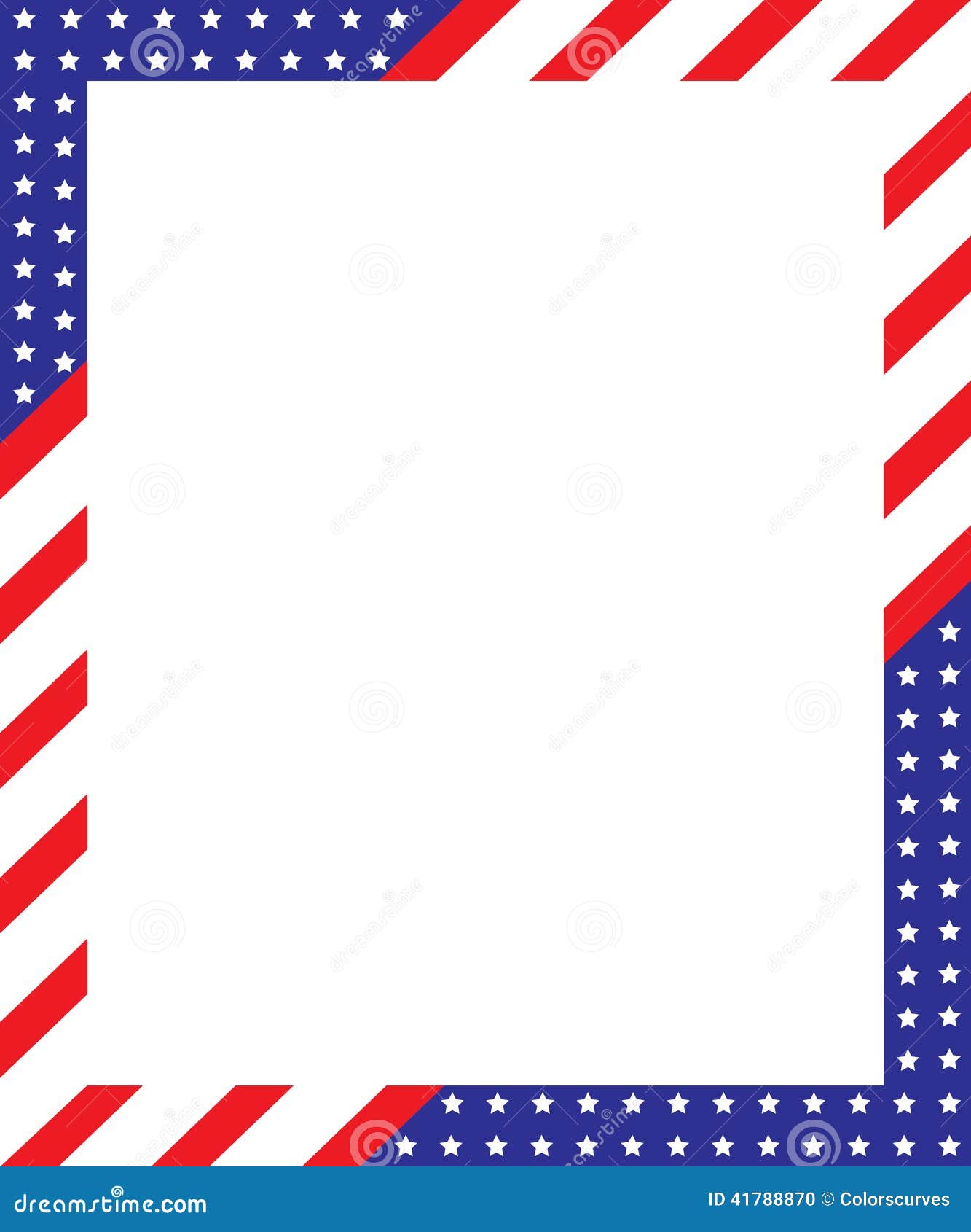 Patriotic border frame stock vector. Illustration of holiday - 41788870 Patriotic border frame stock vector. Illustration of holiday - 41788870