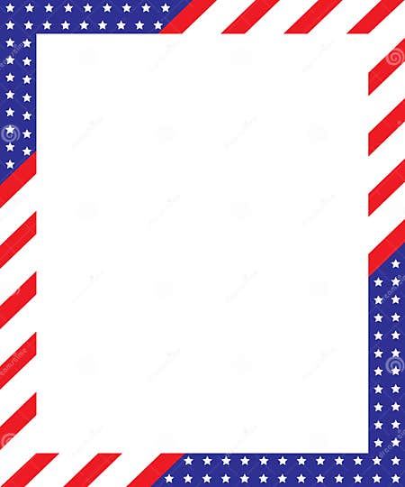 Patriotic border frame stock vector. Illustration of holiday - 41788870
