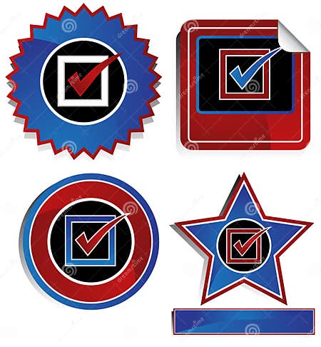 Patriotic - Check Mark stock vector. Illustration of answer - 9824309