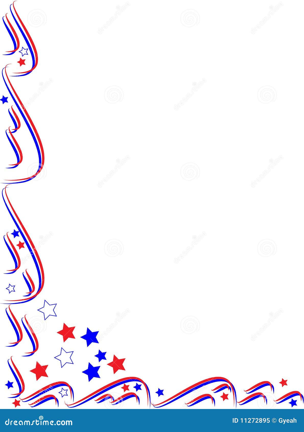 Patriotic frame border stock vector. Illustration of american - 11272895
