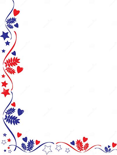 Patriotic frame border stock vector. Illustration of independence ...