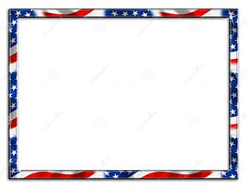 Patriotic Frame Border stock illustration. Illustration of stripes ...