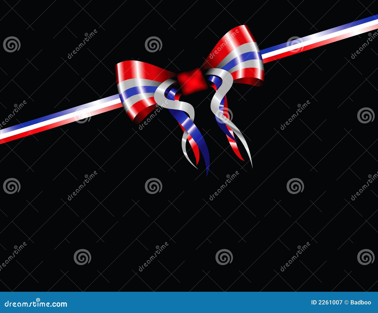 Patriotic ribbon stock vector. Illustration of prize, conceptual - 2261007