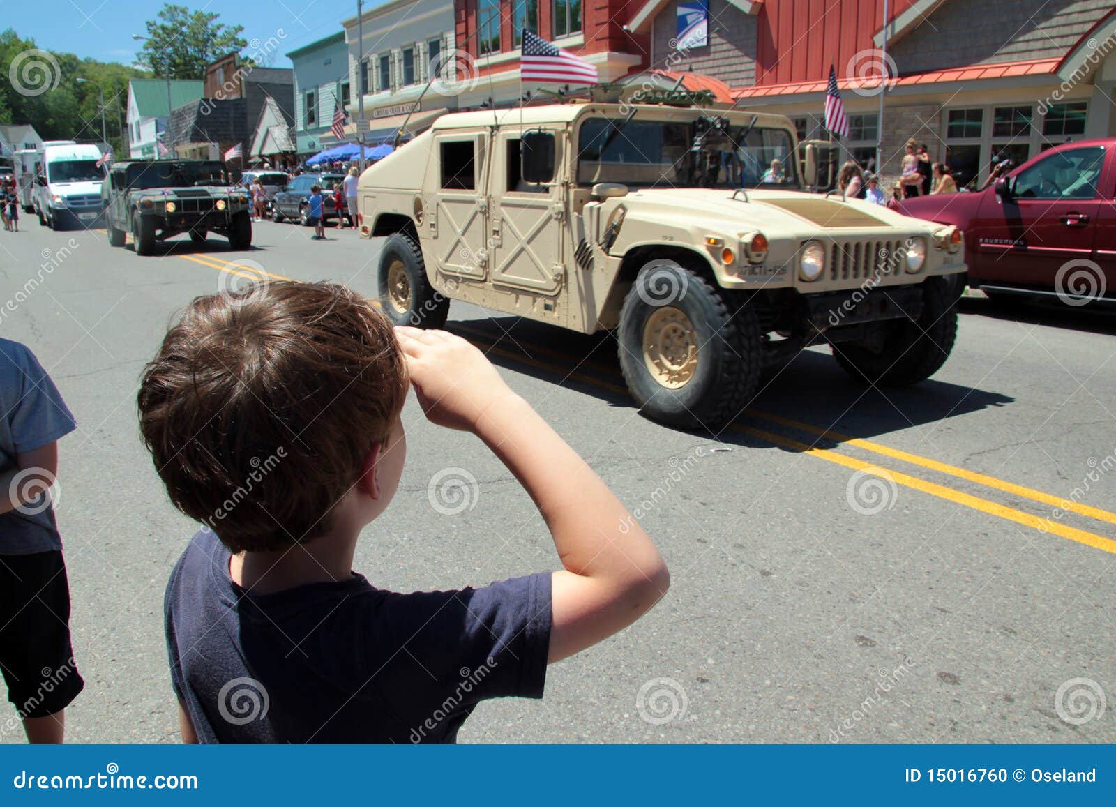Patriotic Saluting Child editorial image. Image of proud - 15016760