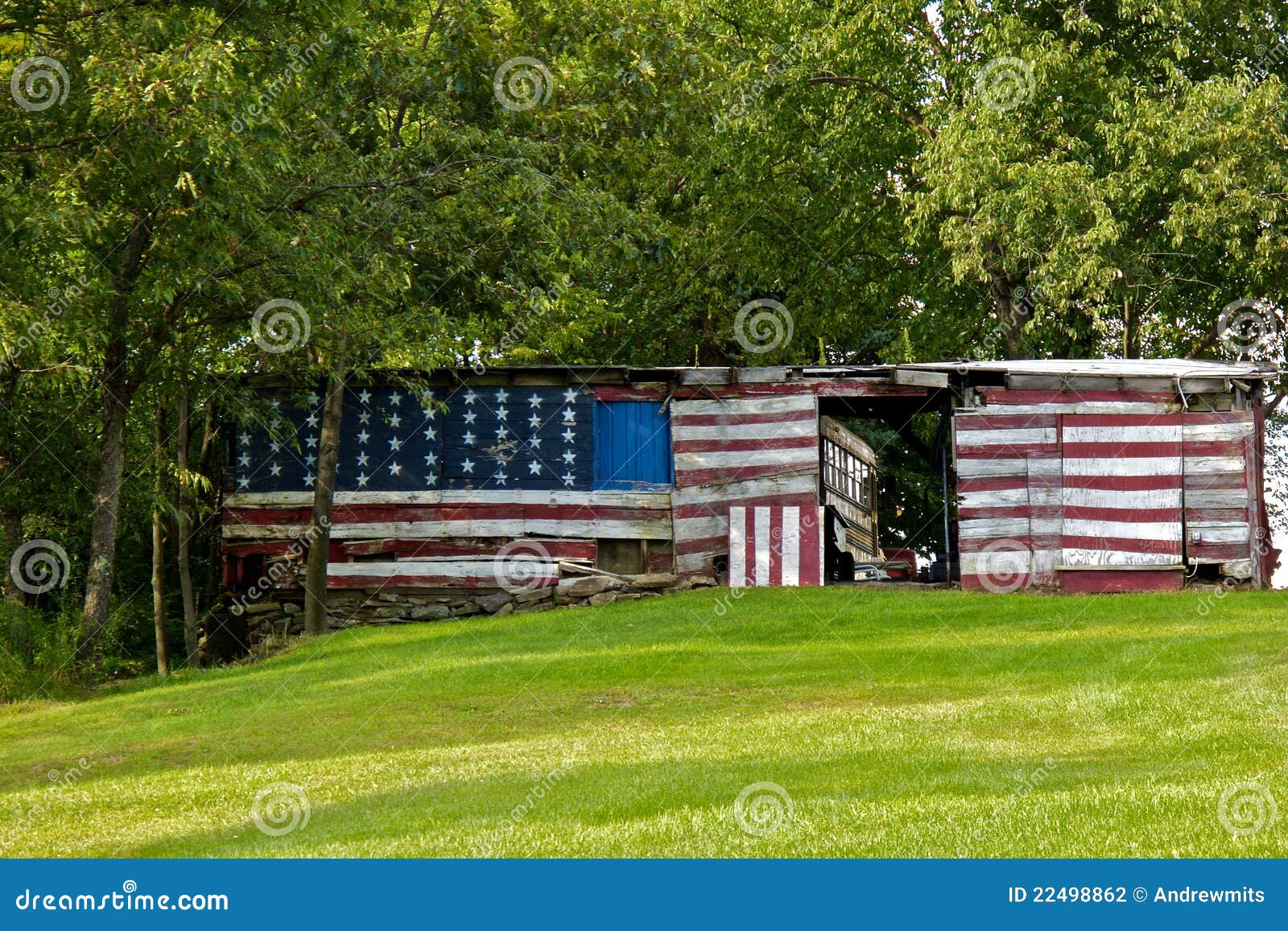 Patriotic Shack stock photo. Image of rural, stars, painted - 22498862