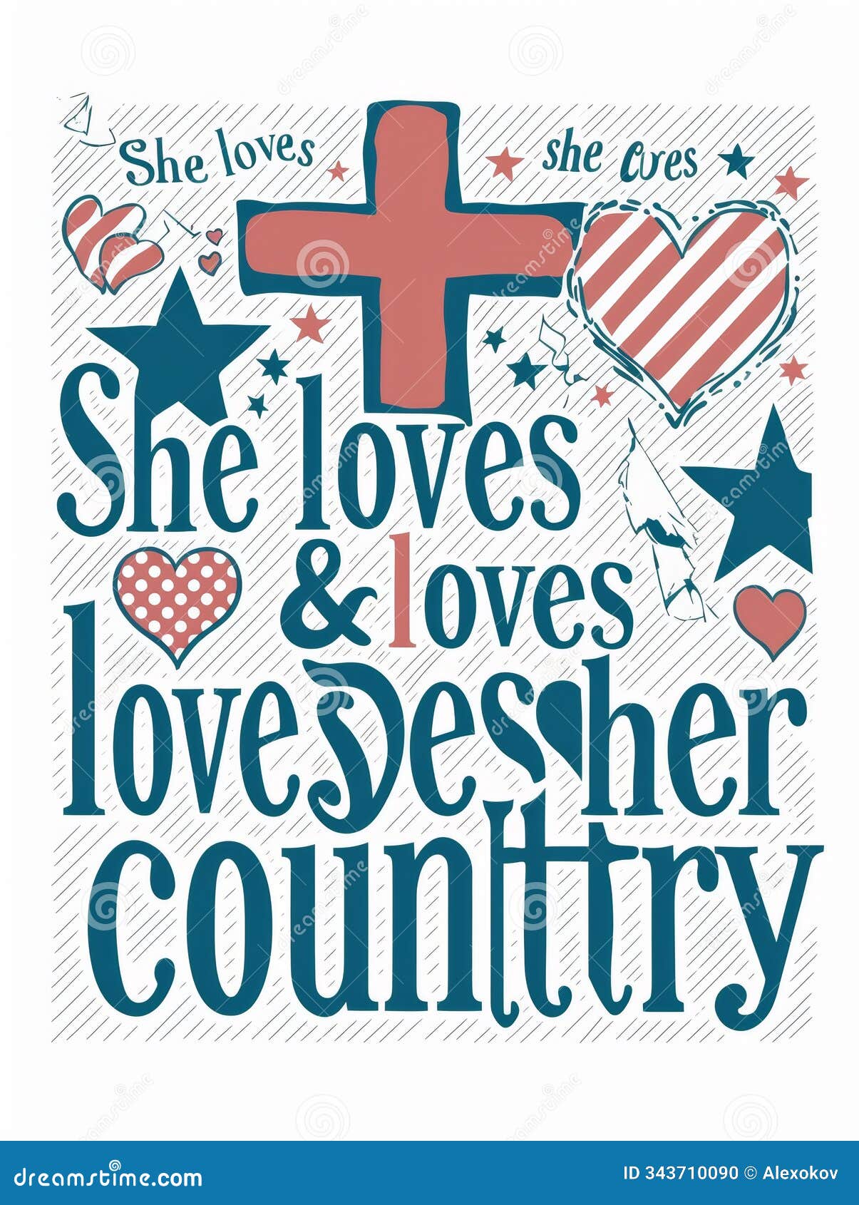 Patriotic Typography Elements for Independence Day Generative AI Stock ...