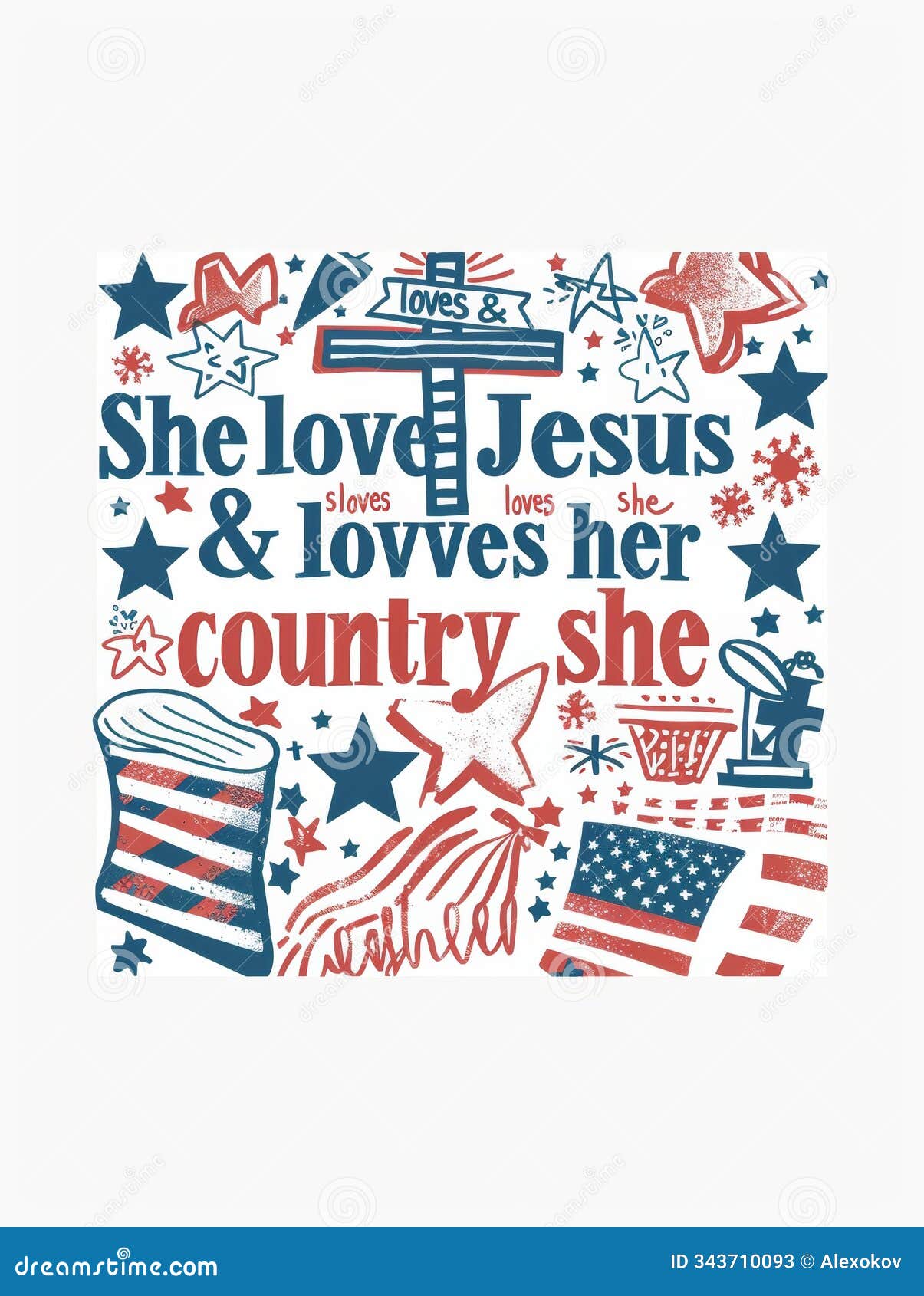 Patriotic Typography Elements for Independence Day Generative AI Stock ...