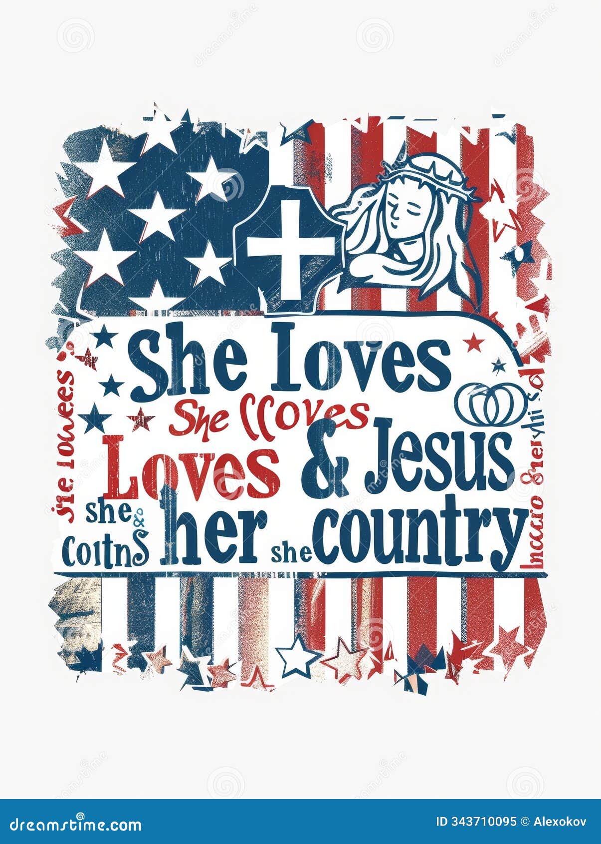 Patriotic Typography Elements for Independence Day Generative AI Stock ...