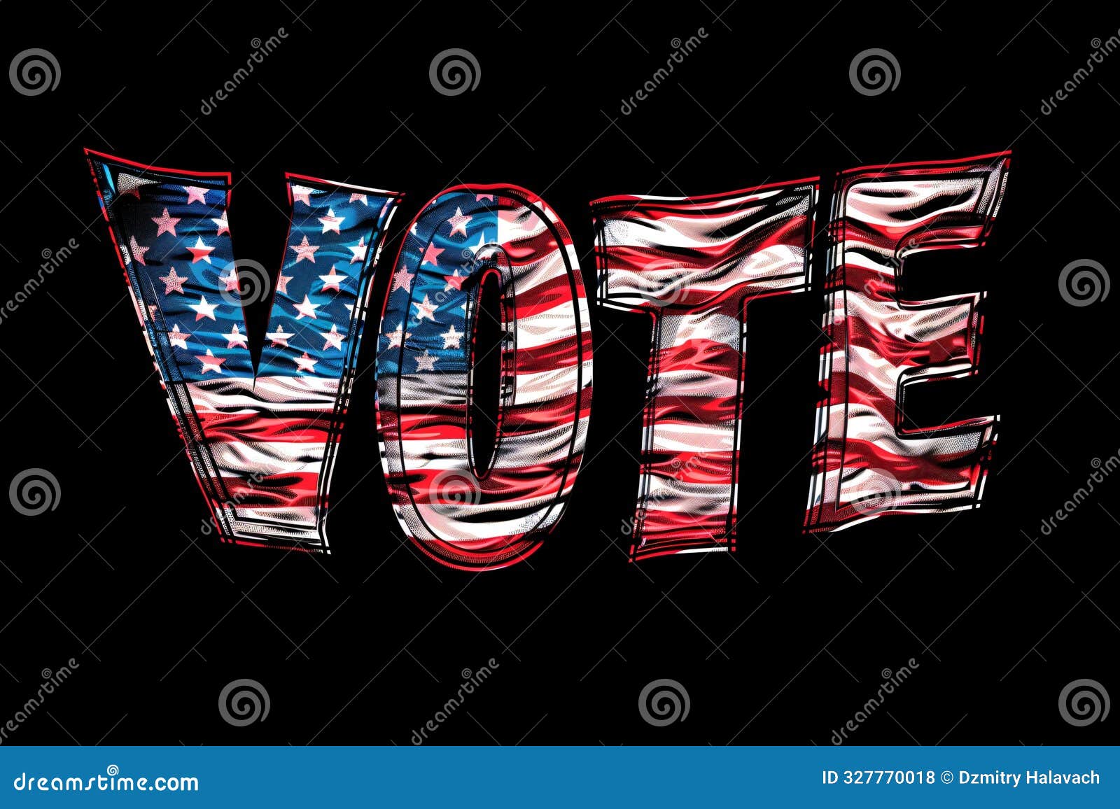 Patriotic Voting Encouragement in American Flag Colors Stock Photo ... Patriotic Voting Encouragement in American Flag Colors Stock Photo ...