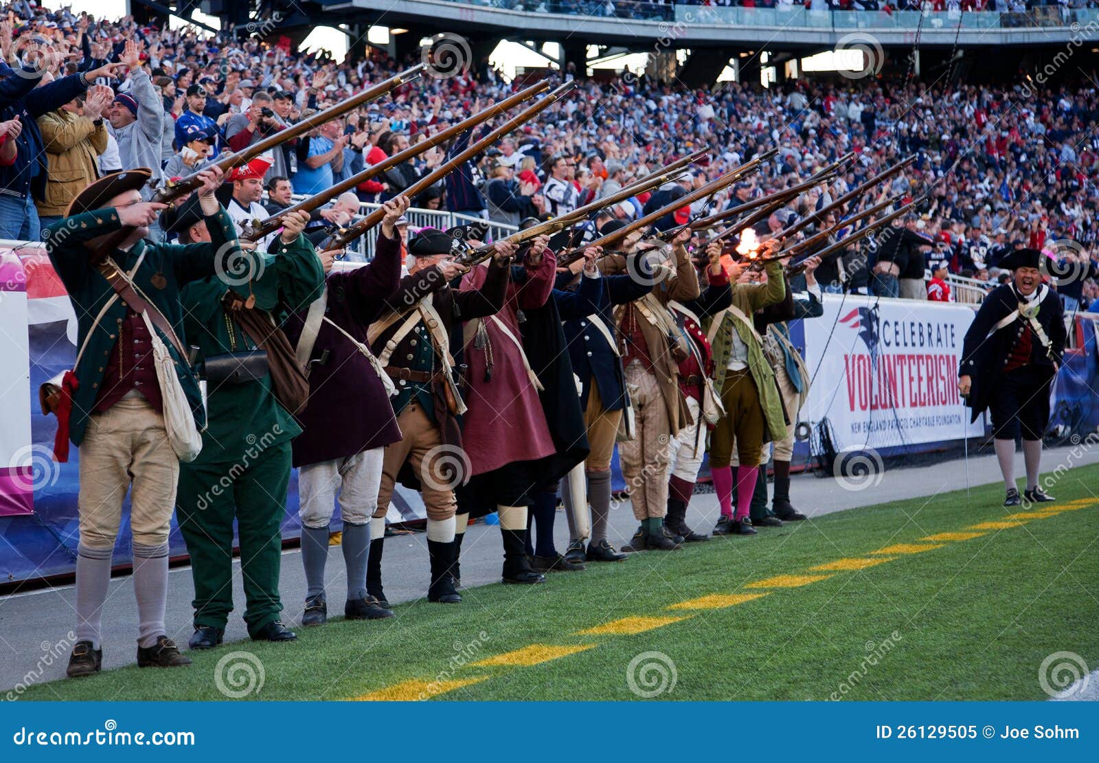 Patriots gun salute editorial image. Image of scoring - 26129505