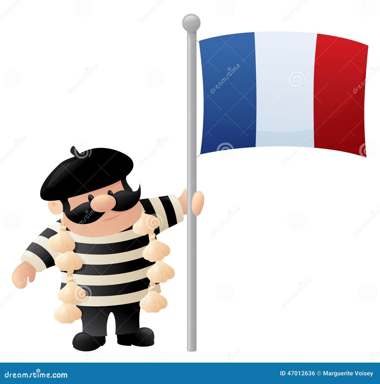 Patriottische Fransman vector illustratie. Illustration of mens - 47012636