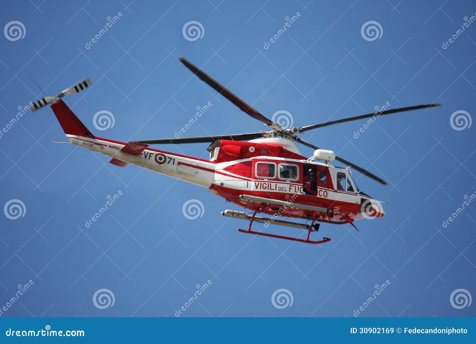 Patrol Helicopter of Firefighters Editorial Stock Image - Image of ...