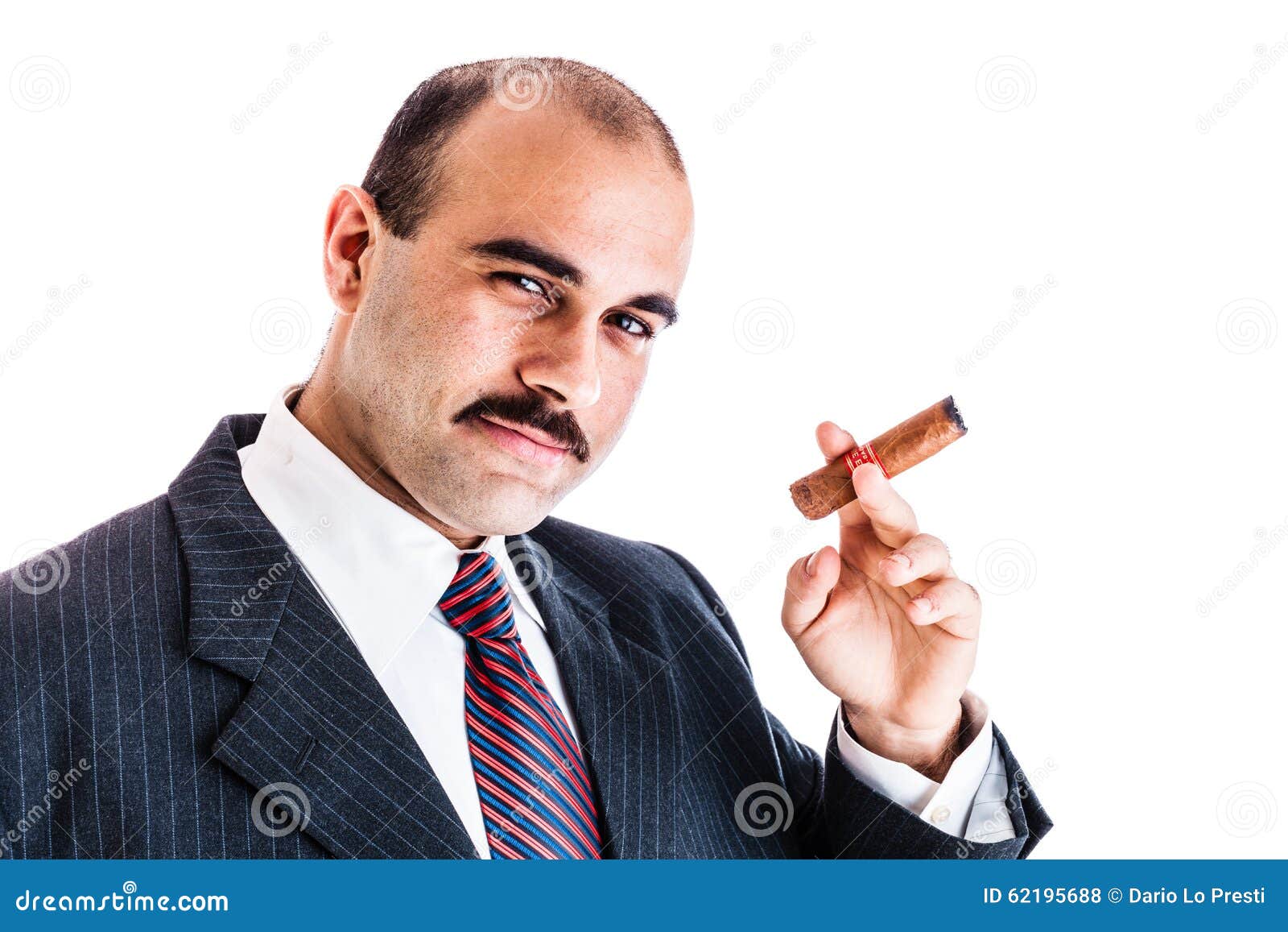 Patron avec le cigare photo stock. Image of affaires - 62195688