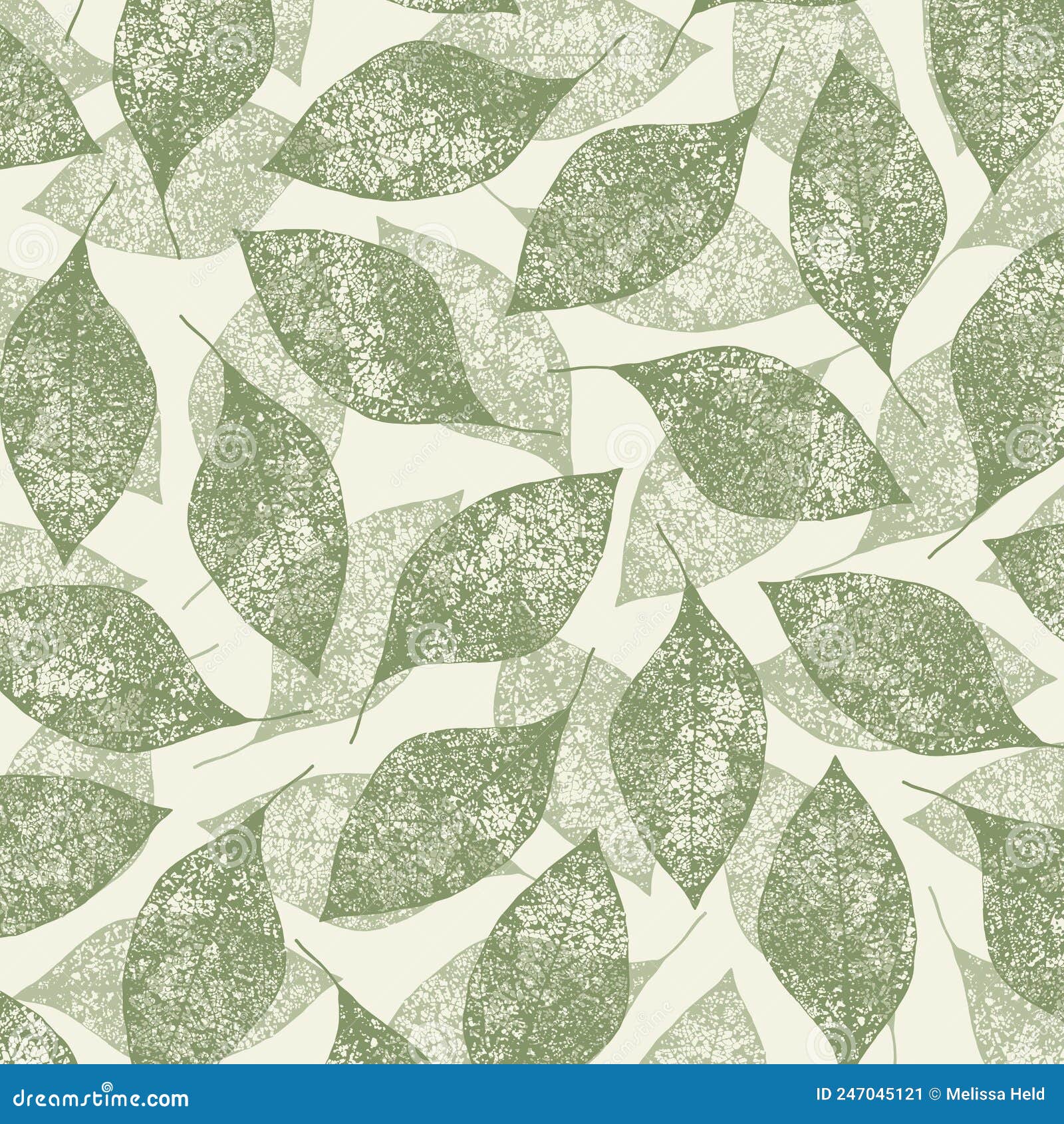 Patron De Feuille Vectorielle Botanique Recouvrant Illustration de ...