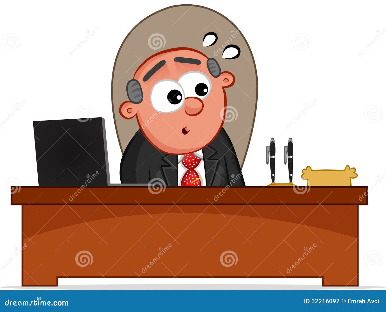 Patron Man Surprised illustration de vecteur. Illustration of patron ...