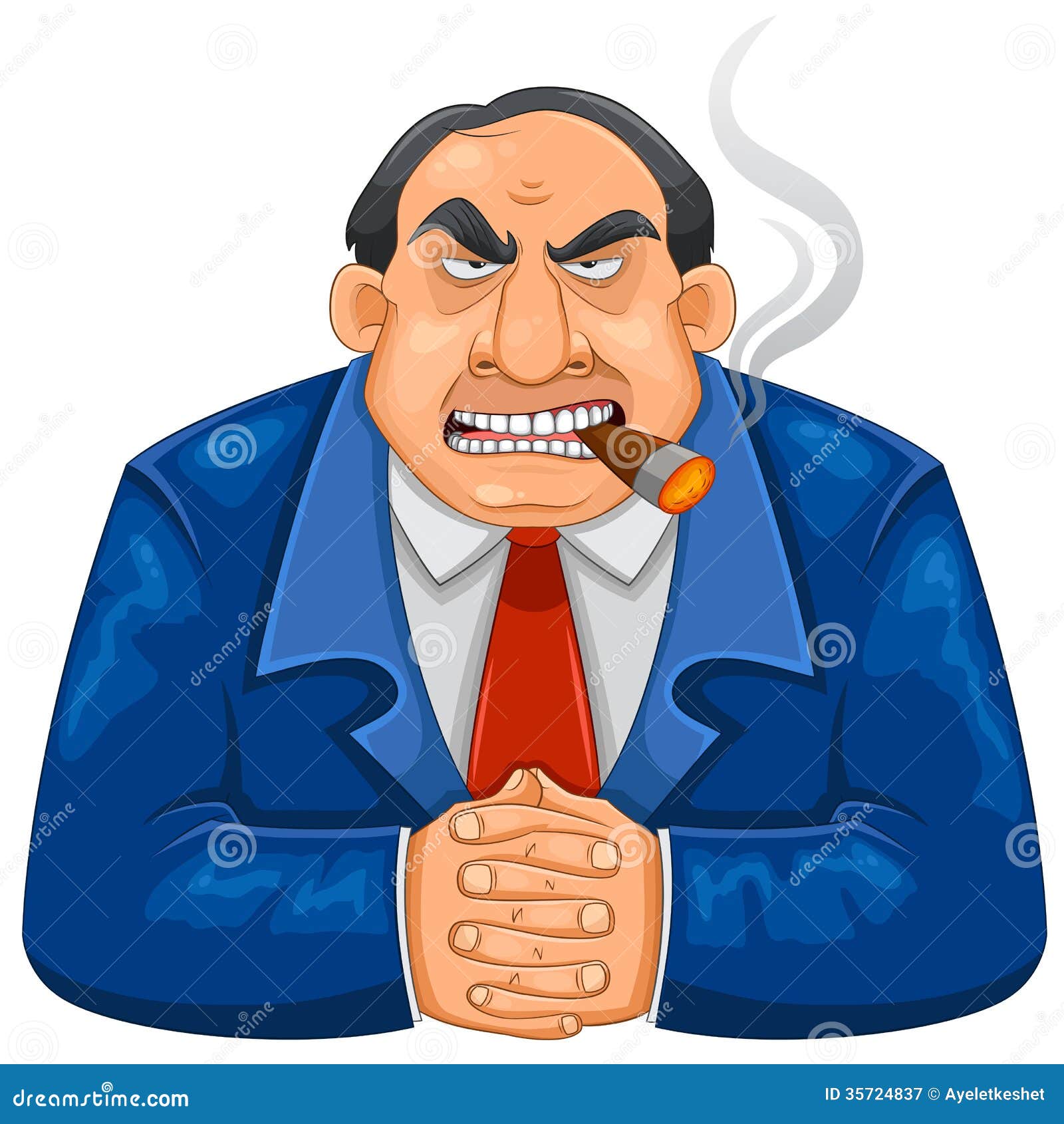 Patron riche illustration de vecteur. Illustration du cigare - 35724837