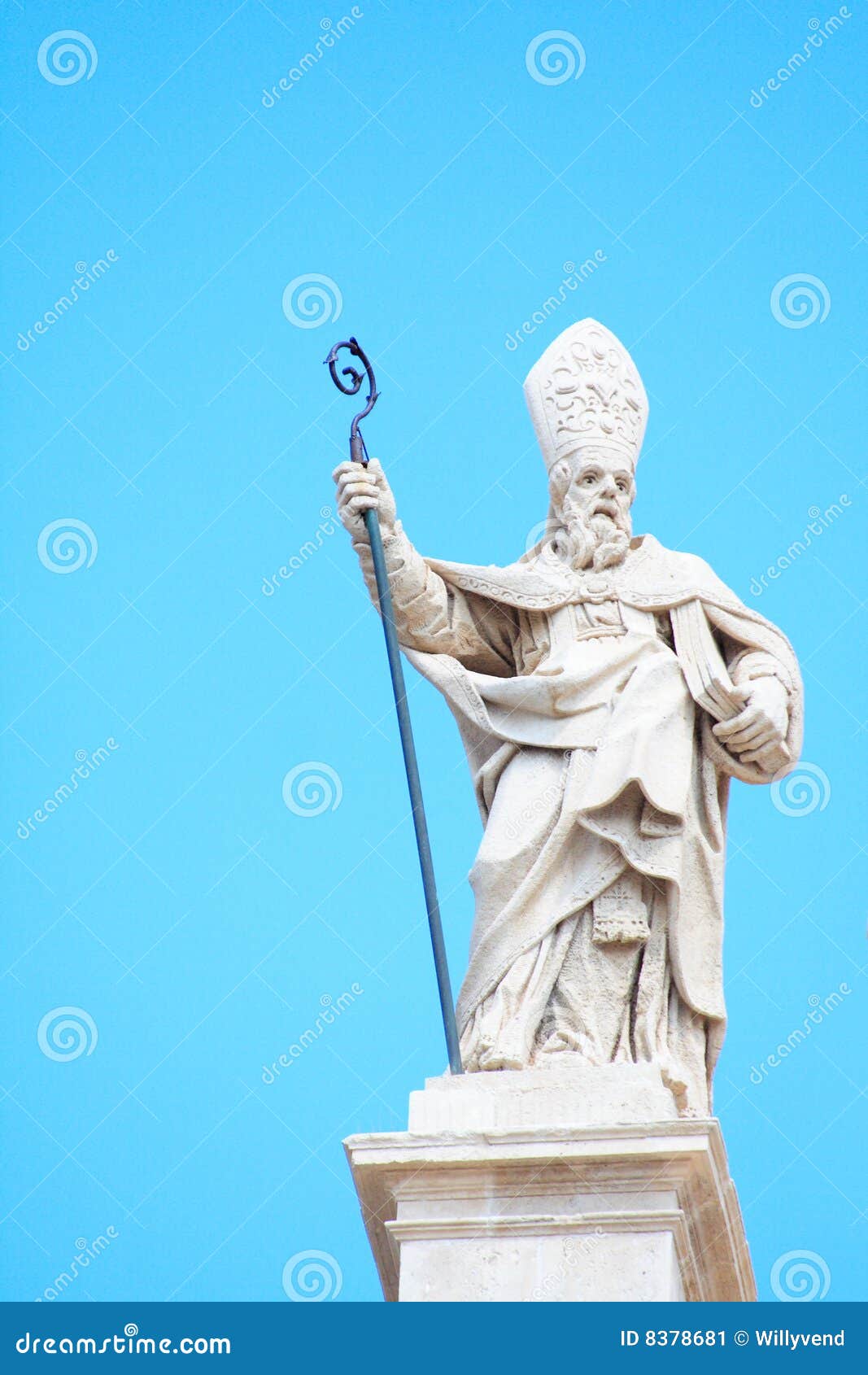 Patron saint statue, italy stock image. Image of baroque - 8378681