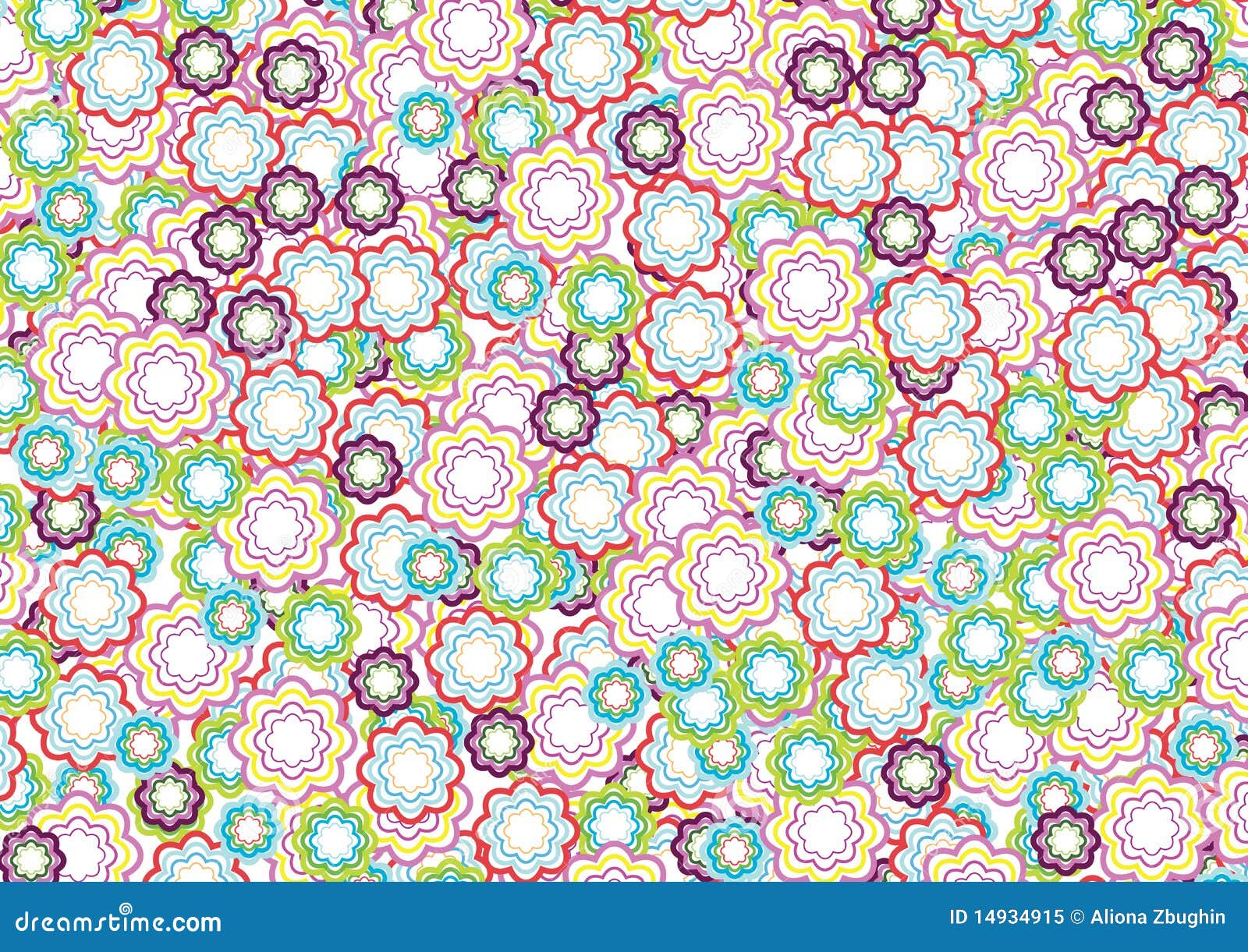 Patroon 4 van de bloem vector illustratie. Illustration of stof - 14934915