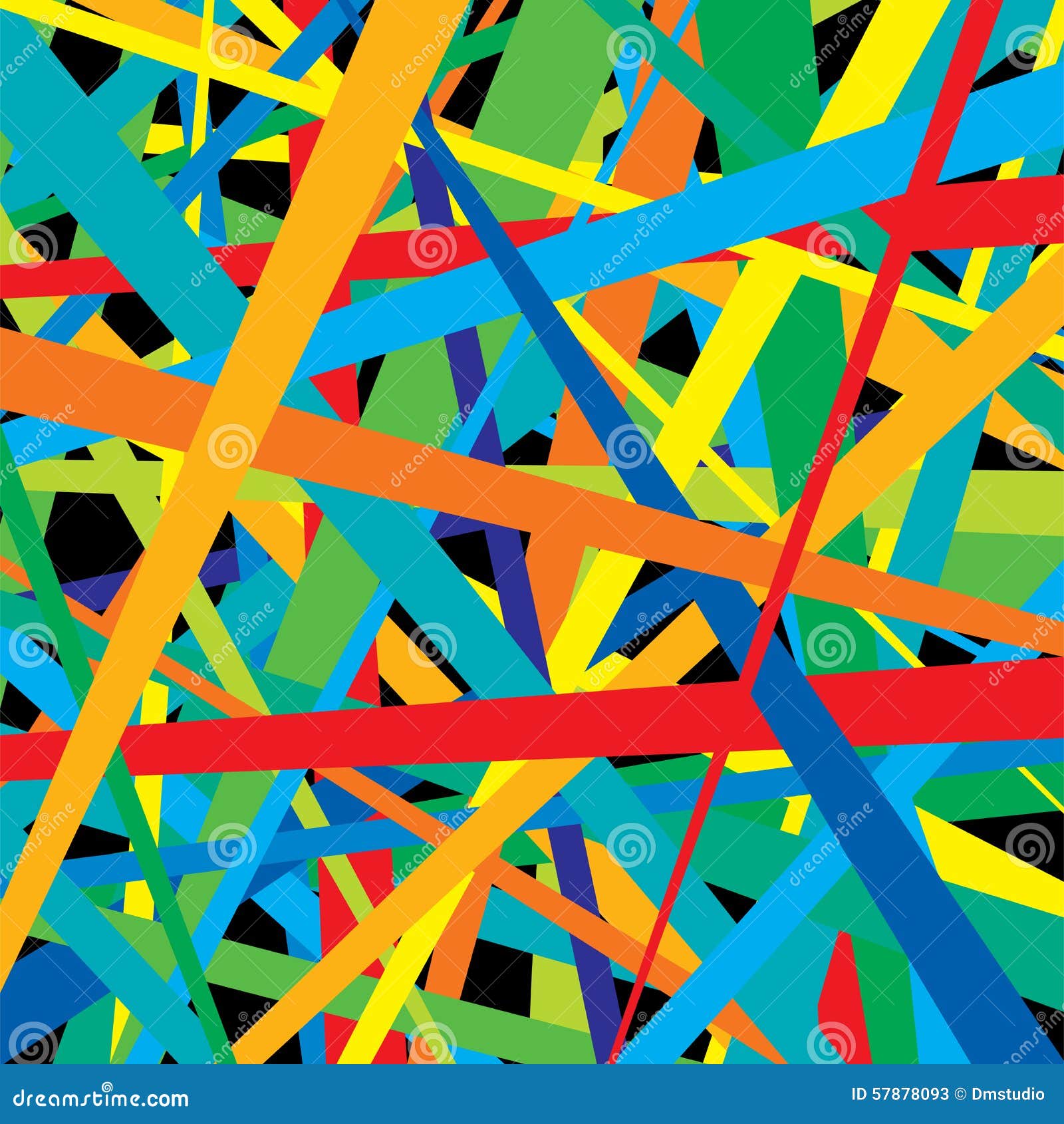 Patroon Van Kleurrijke Lijnen Vector Illustratie - Illustration of ...