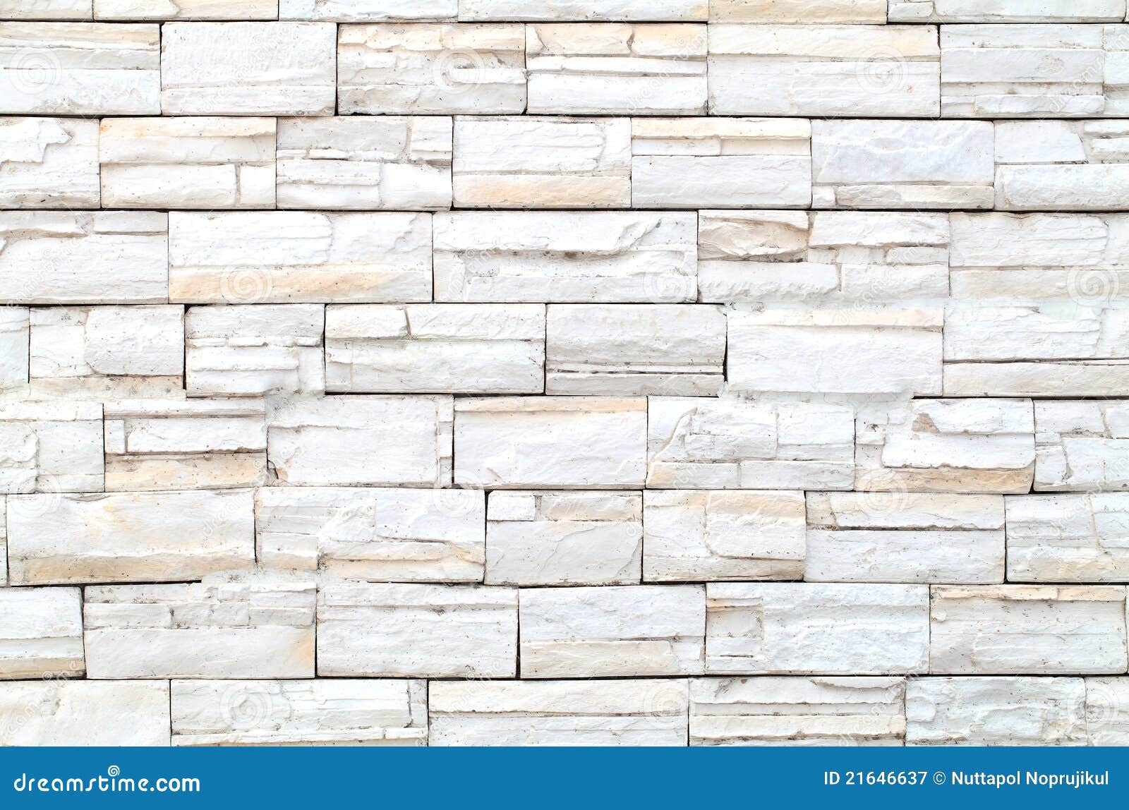 Patroon Van Witte SteenBakstenen Muur Stock Afbeelding - Image of ...