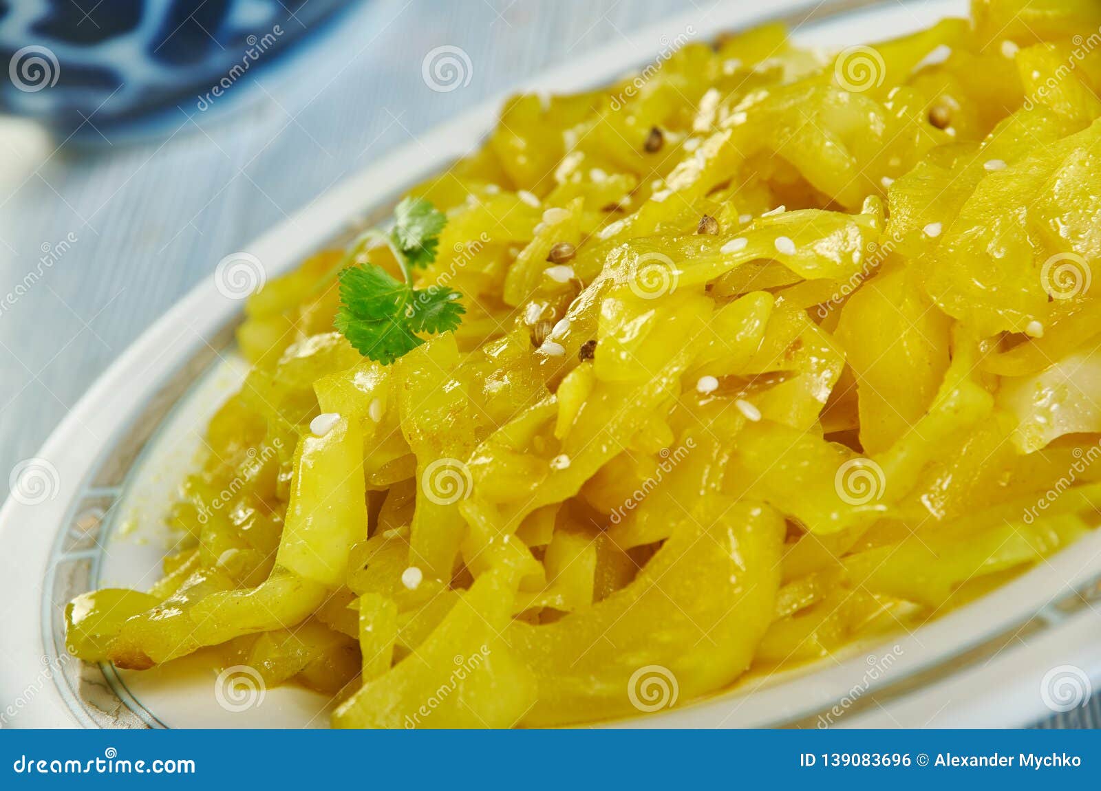 Patta Gobhi Gujarati Style stock photo. Image of diet - 139083696