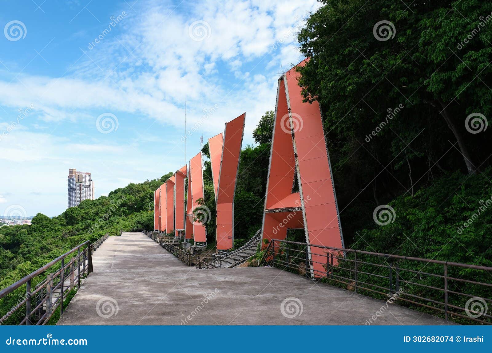 Pattaya big letters stock photo. Image of asia, letter - 302682074