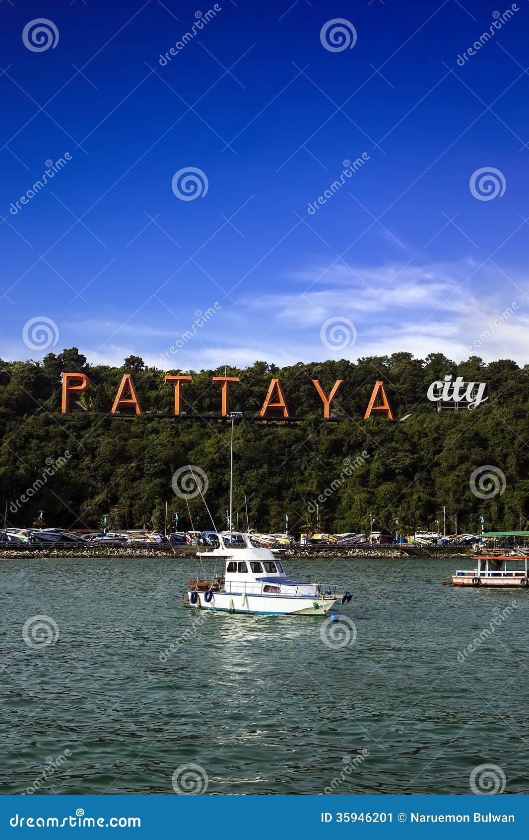 Pattaya city sign stock image. Image of landmark, pattaya - 35946201