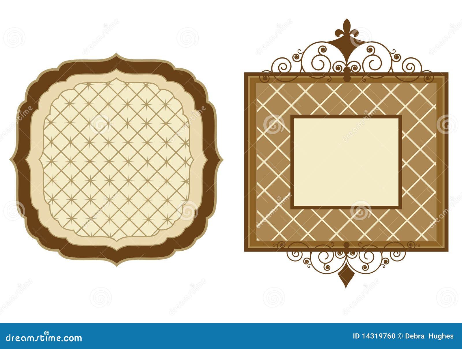 Patterened frames stock vector. Illustration of decorate - 14319760