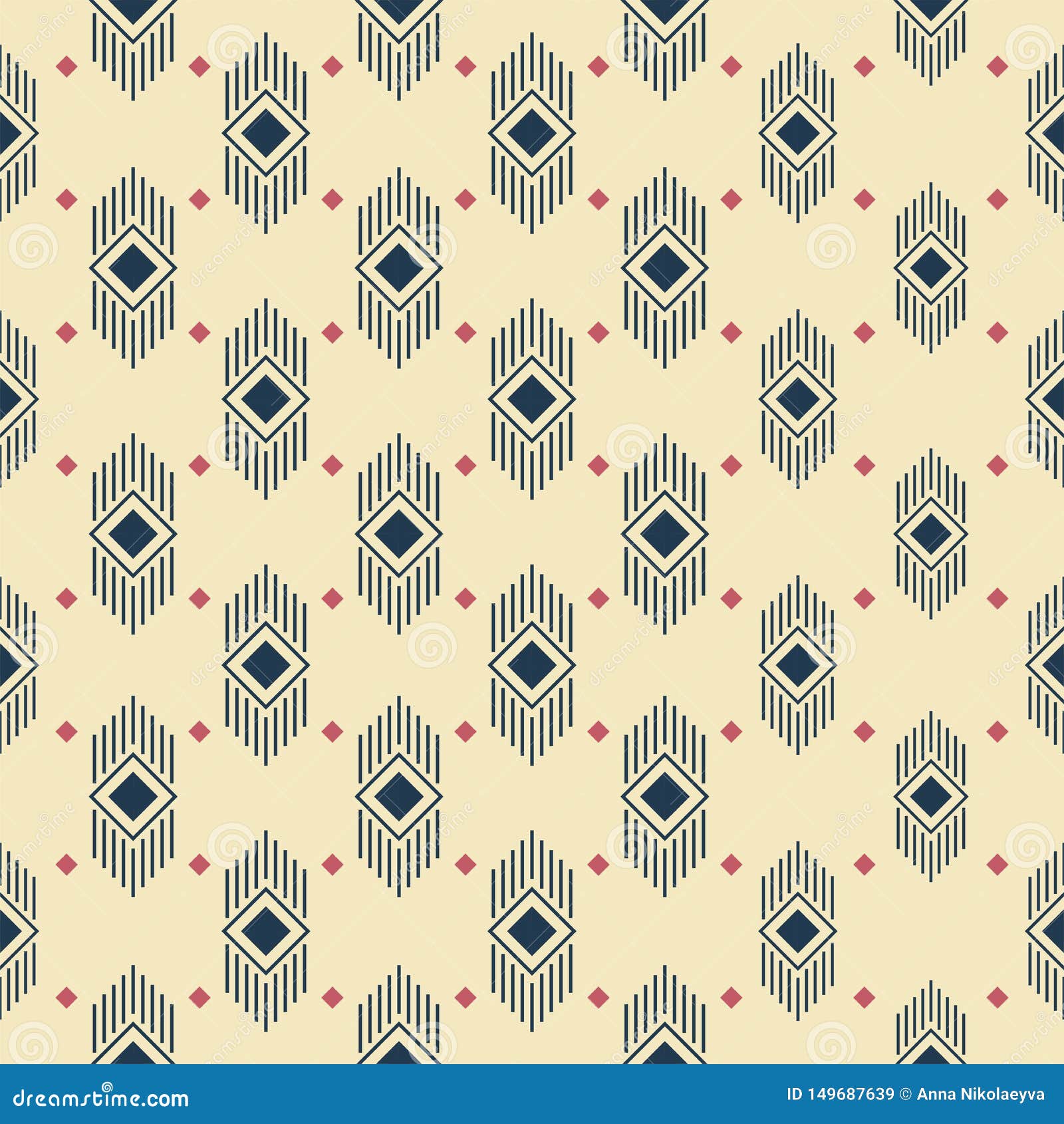 Abstract Geometric Pattern. Vintage Motifs. Old Style Stock Vector ...